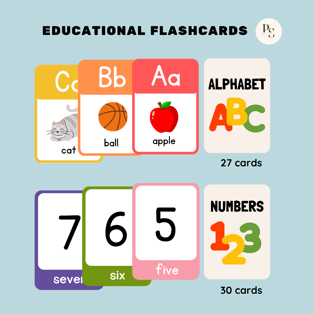 Laminated Flash Cards for Kids | Shopee Philippines