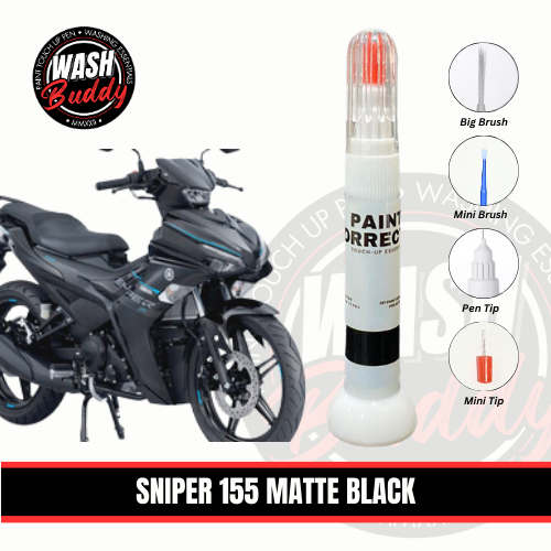 Sniper 155 Matte Black Color Touch Up (Paint Correct) | Shopee Philippines