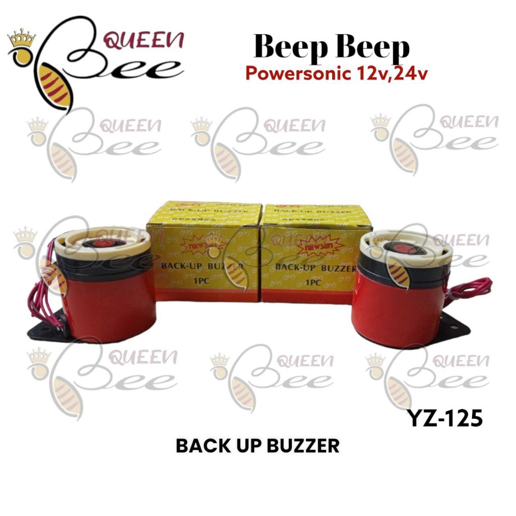 QUEENBEE Back Up Buzzer Musical Beep-Beep Reverse Sound 12v 24v ...
