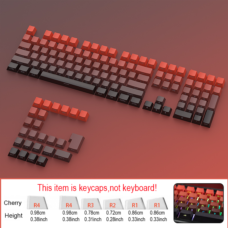 Pudding Keycaps 129keys Backlit Keycap OEM Profile PBT Material for ...
