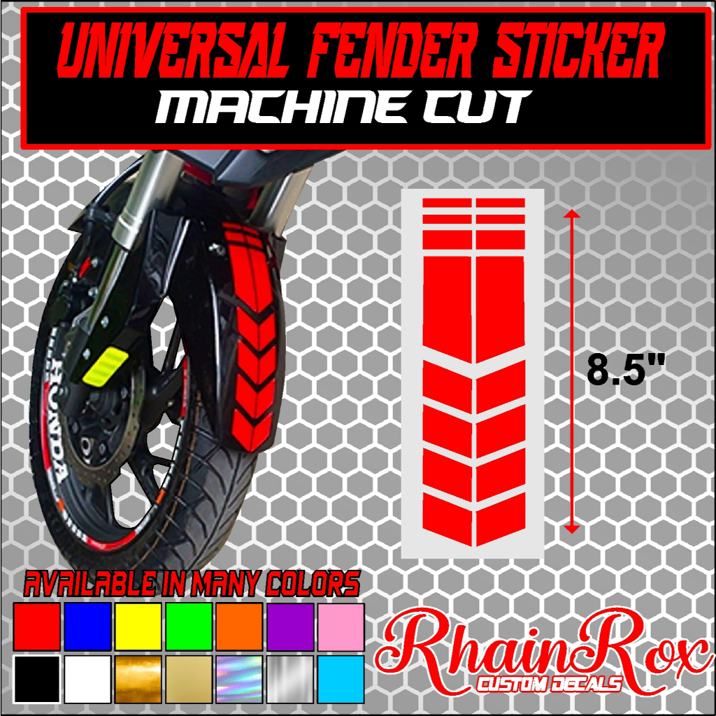 universal fender sticker for motorcycle | Shopee Philippines
