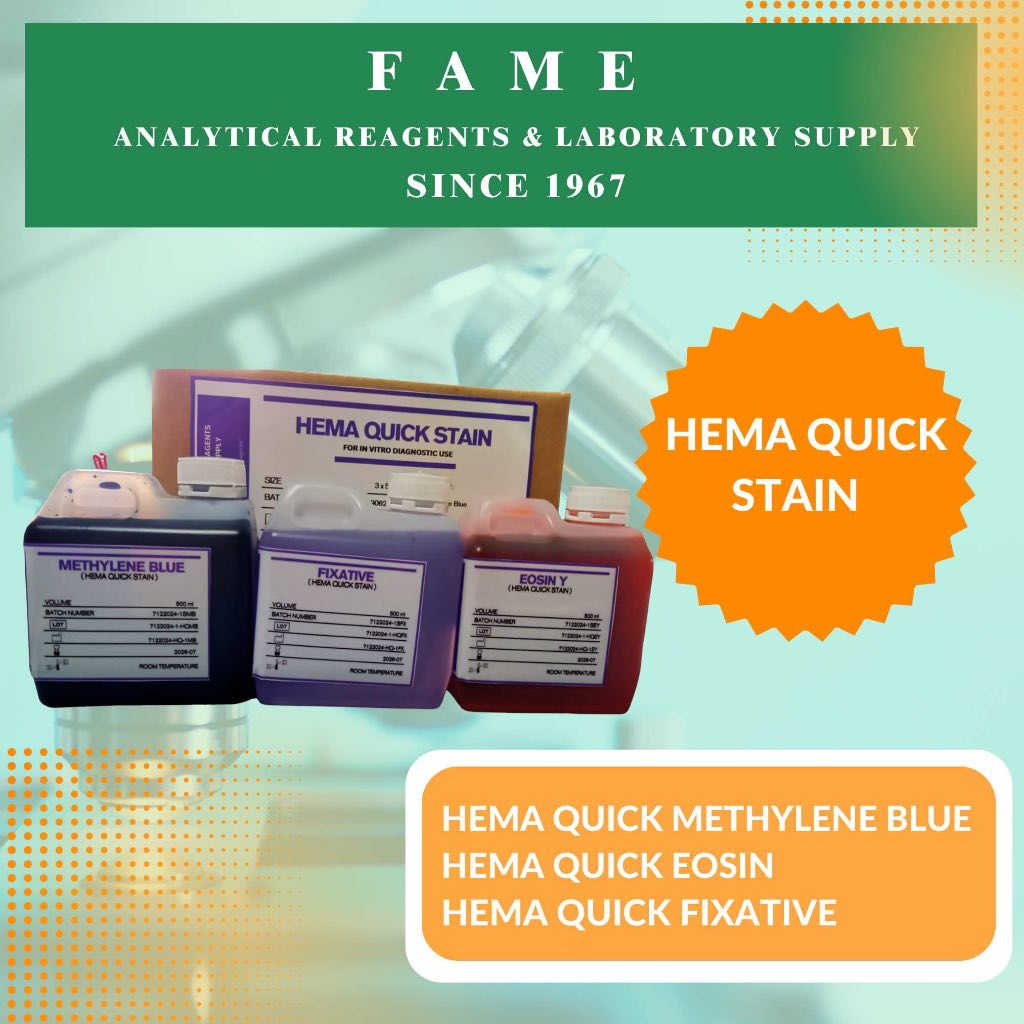 HEMA QUICK Stain SET Dip Quick Set fame reagents | Shopee Philippines