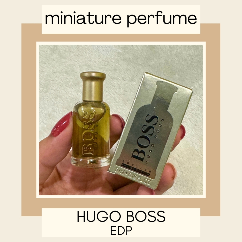 HUGO BOSS EDP (AUTHENTIC MINIATURE (MINI) PERFUME/TRAVEL SIZE PERFUME ...