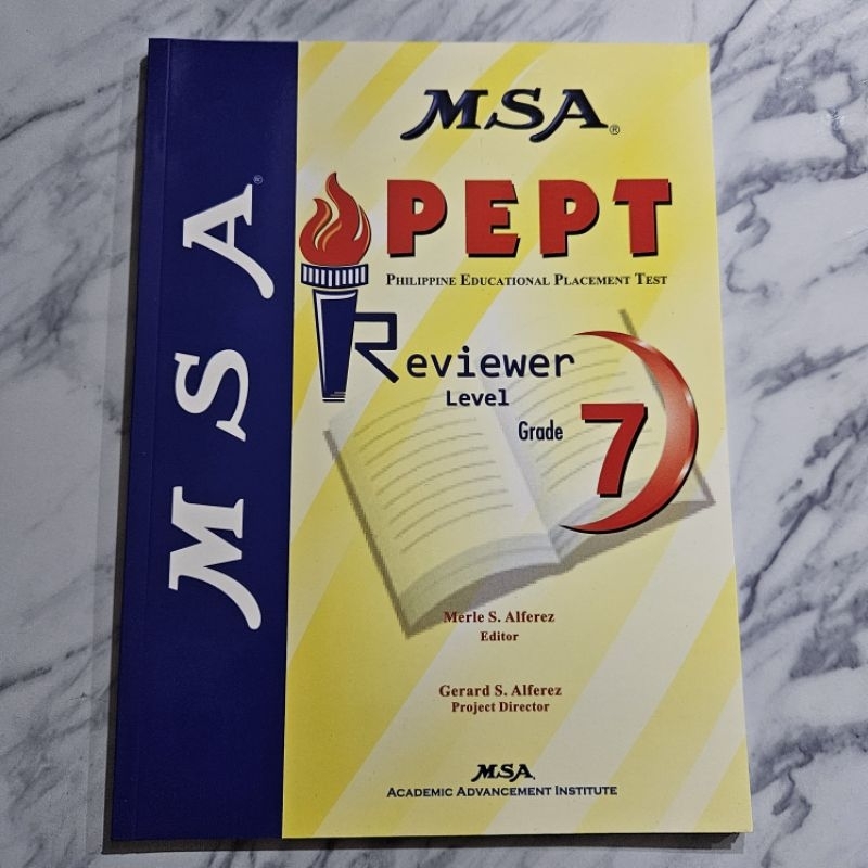 MSA PEPT Philippine Educational Placement Test Reviewer for Grade 7 By ...