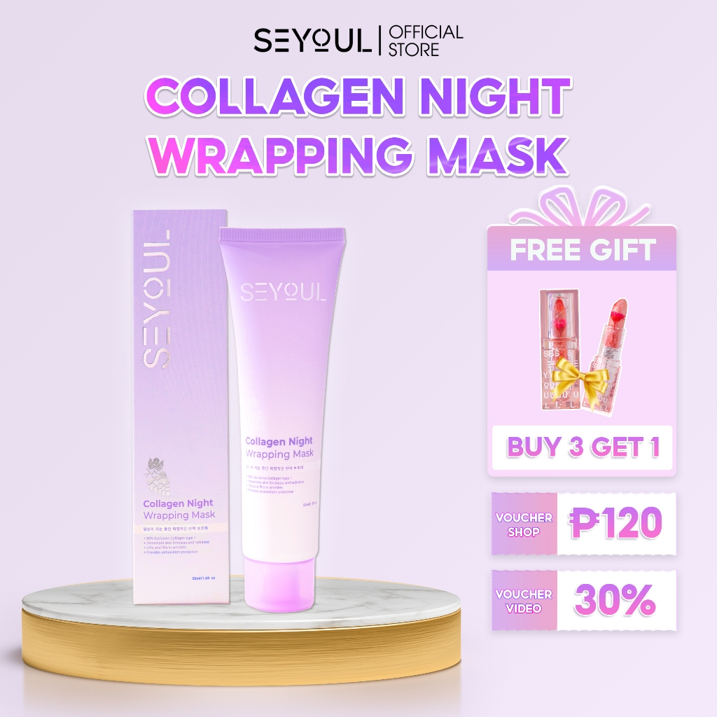 SEYOUL Korean Collagen Night Wrapping Mask, Peel-off mask Anti-aging ...