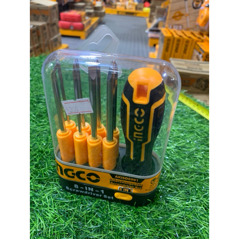 Ingco Interchangeable Screwdriver Set 8n1 - AKISD0901 | Shopee Philippines
