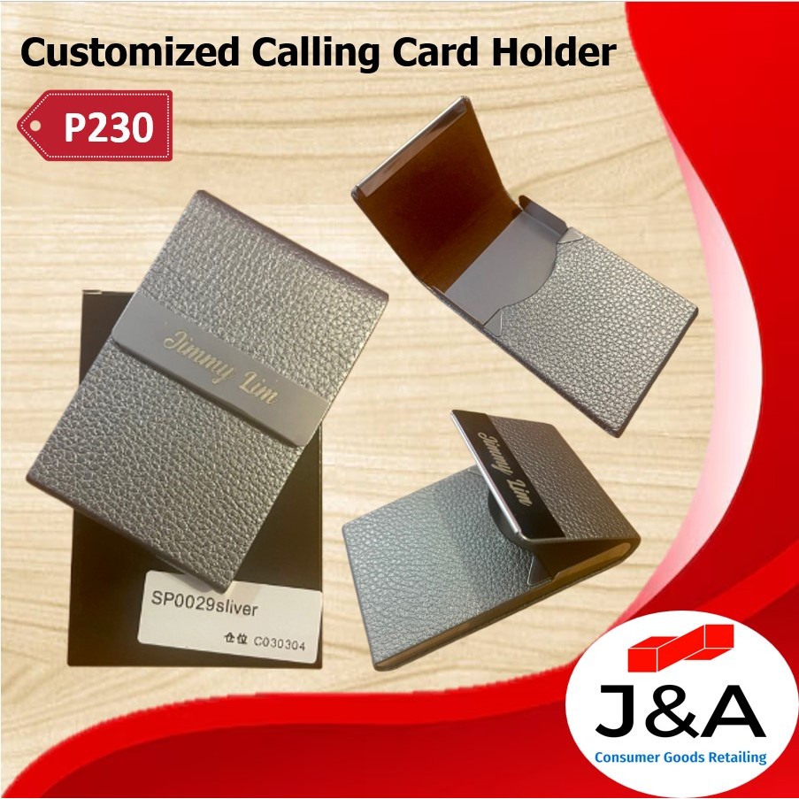Customized Calling Card Holder Personalized Business Card Holder with ...