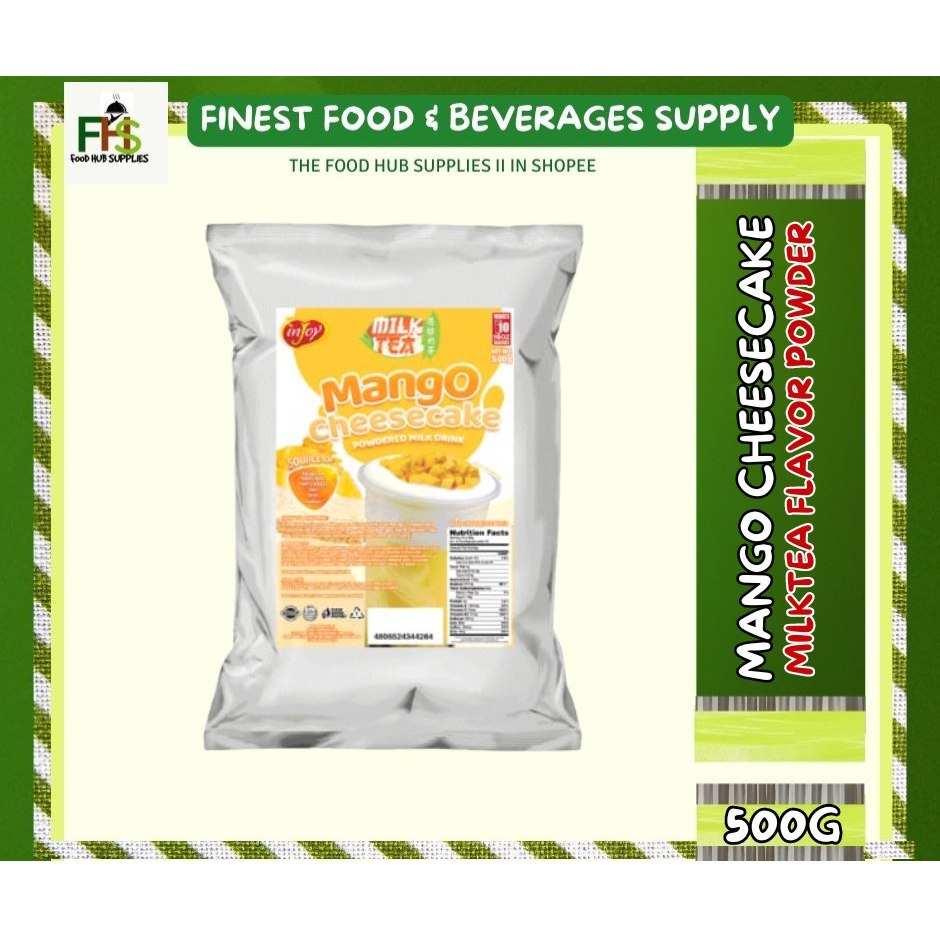 InJoy Milk Tea Flavored Powder Mango Cheesecake 500G | Shopee Philippines