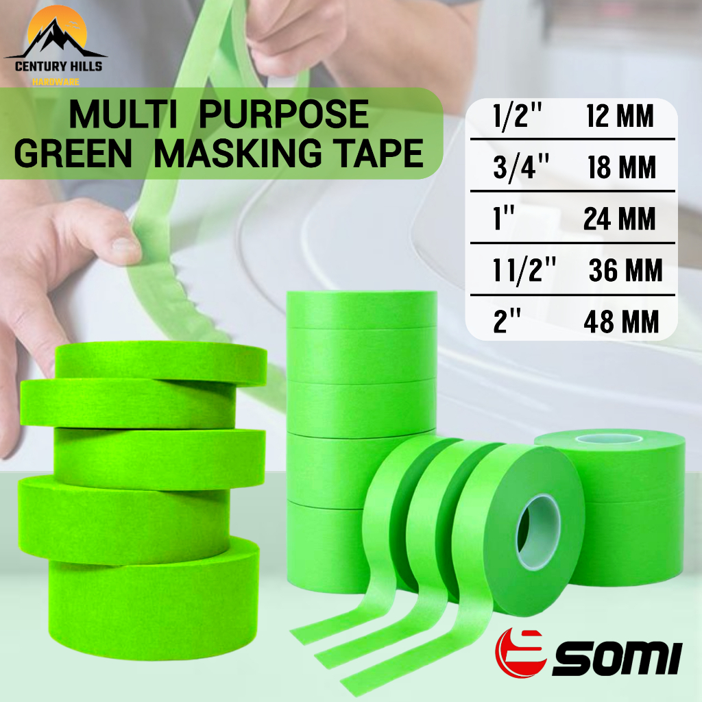 Masking Tape Green High Performance For Auto Detailing and General ...