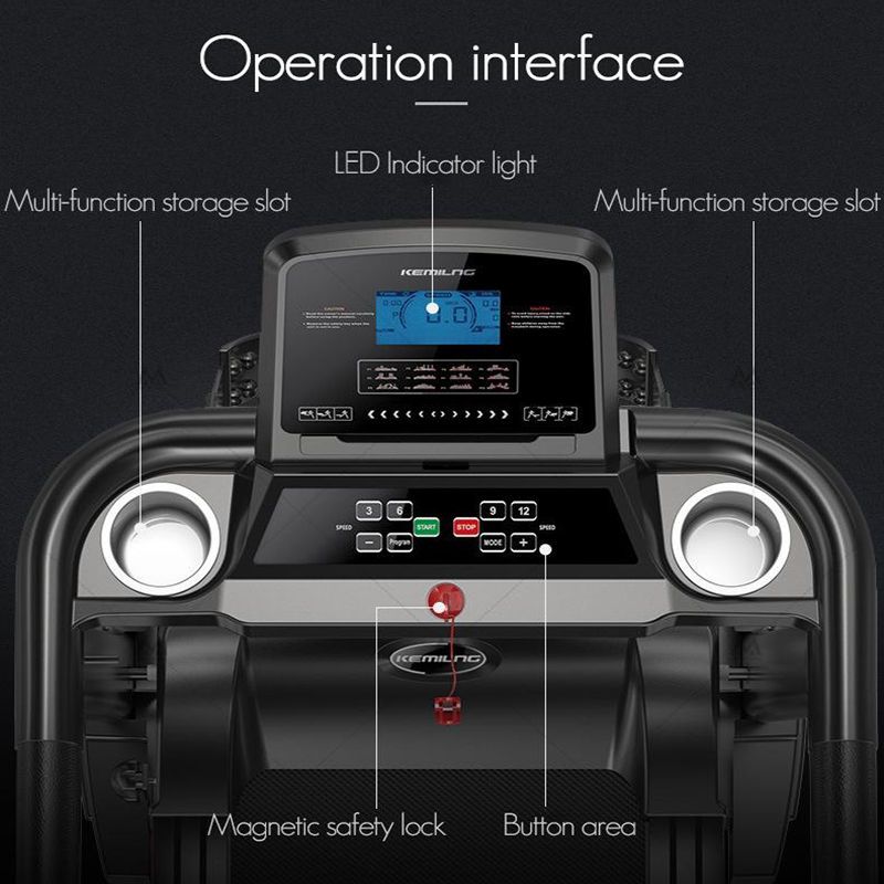 3.5HP treadmill Multifunction treadmill home foldable threadmill 13KM/H ...