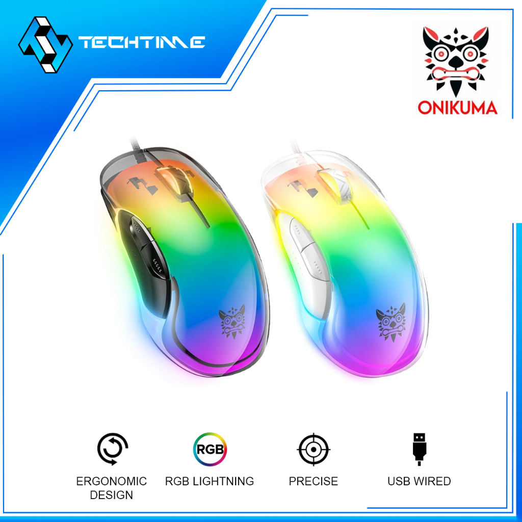Onikuma CW925 USB Wired Gaming Mouse RGB Light Computer Laptop Mice ...