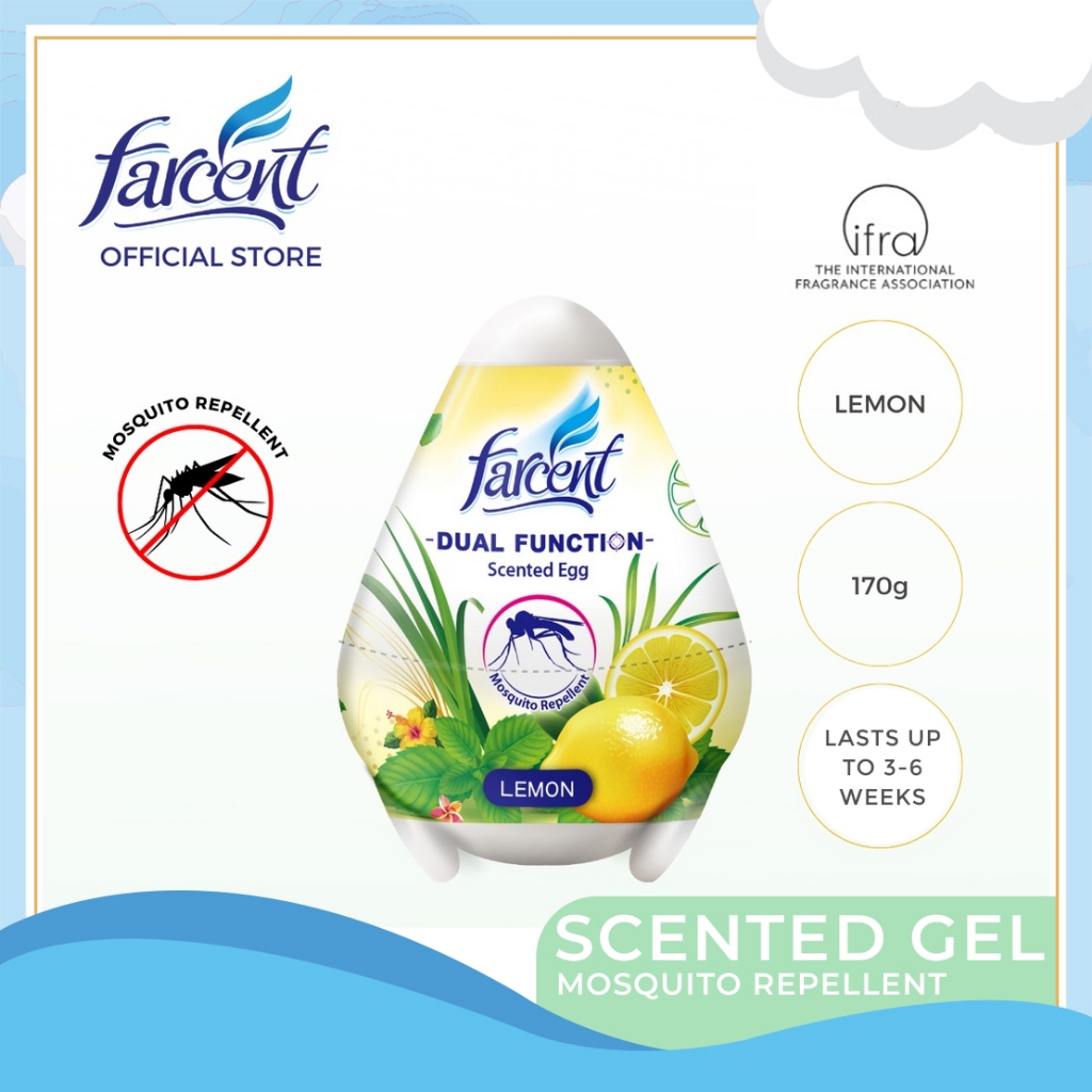 Farcent Scented Egg + Mosquito Repellent Lemon 170g | Shopee Philippines