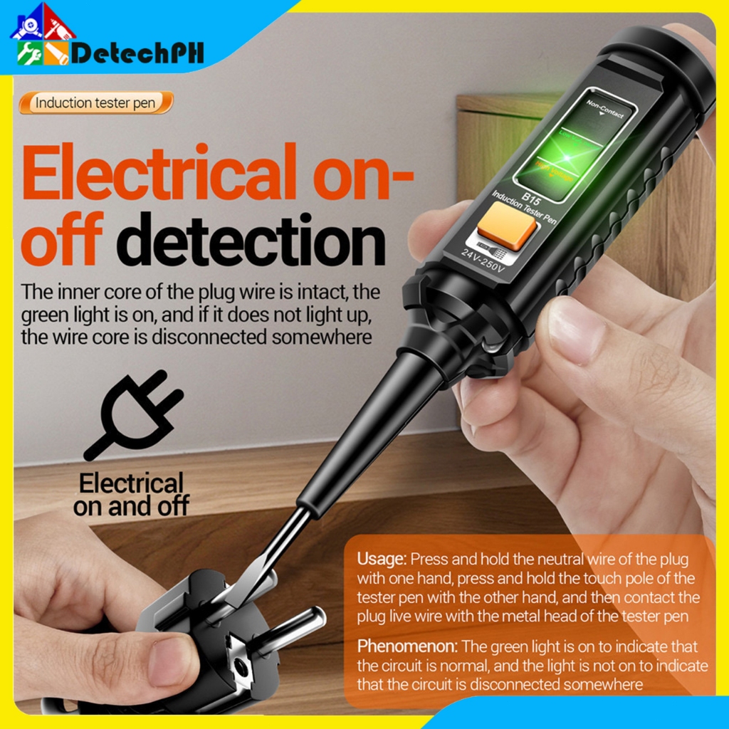 Induction Test Pen Highlight Color Light Professional AC Voltage ...