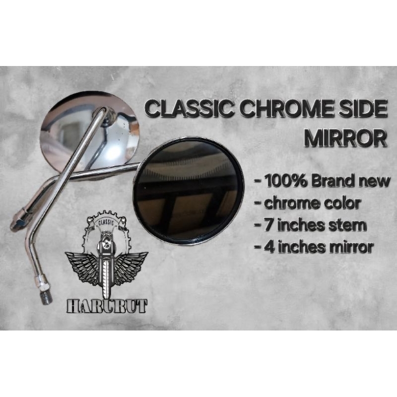 CLASSIC CHROME SIDE MIRROR | Shopee Philippines