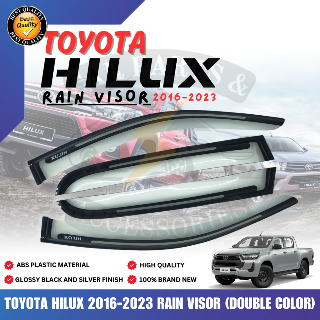 CPA RAIN VISOR For TOYOTA HILUX 2016 2017 2018 2019 2020 2021 2022 ...