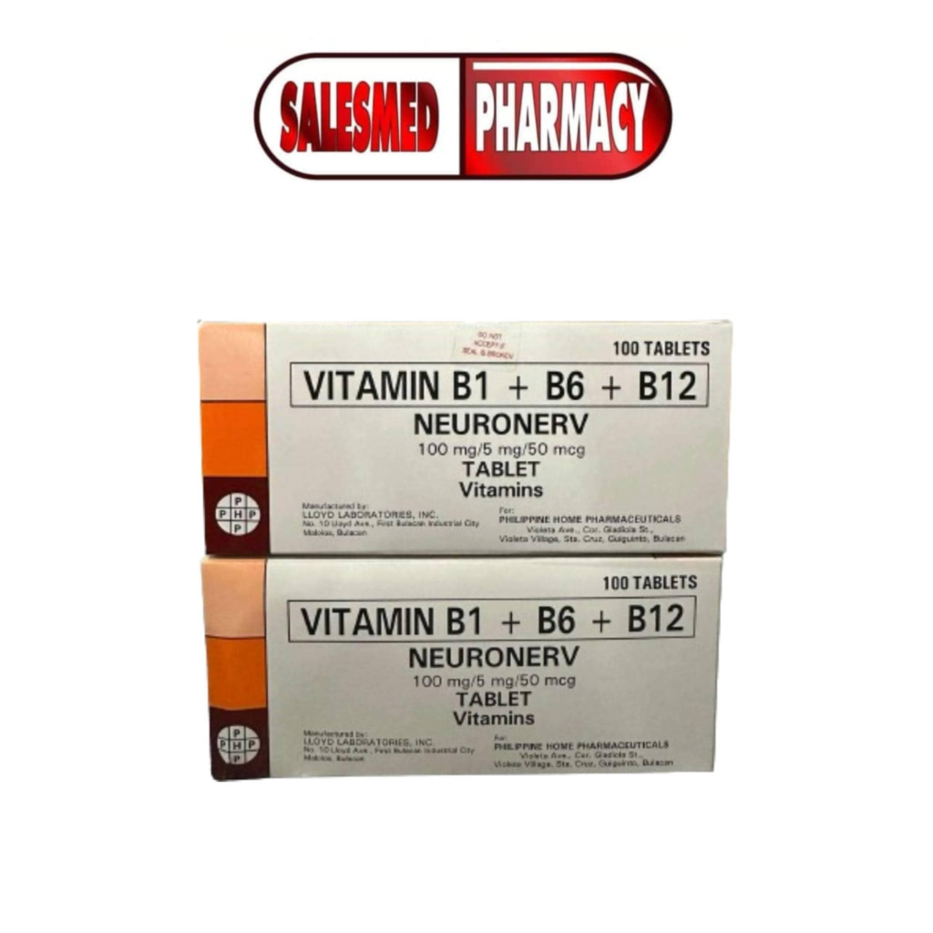 VITAMIN B1 + B6 + B12 NEURONERV | Shopee Philippines
