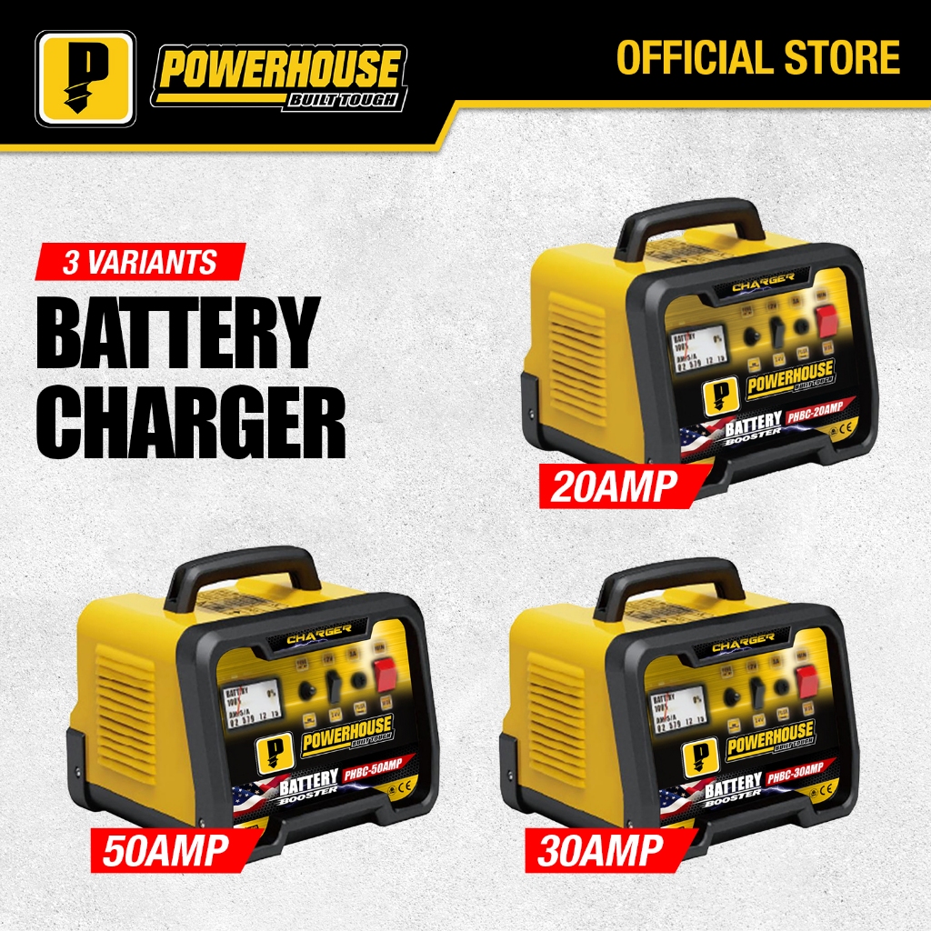 Powerhouse Battery Charger 20A | 30A | 50A SOLD PER PIECE PHI | Shopee ...