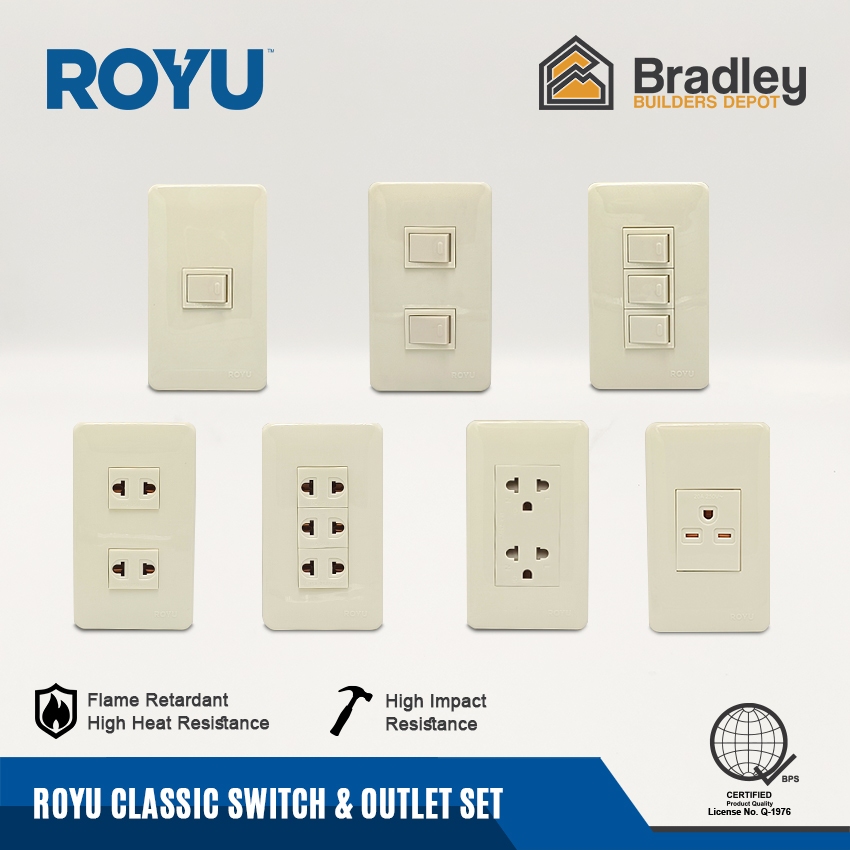 Royu Classic Series Switch and Outlet Set | Shopee Philippines
