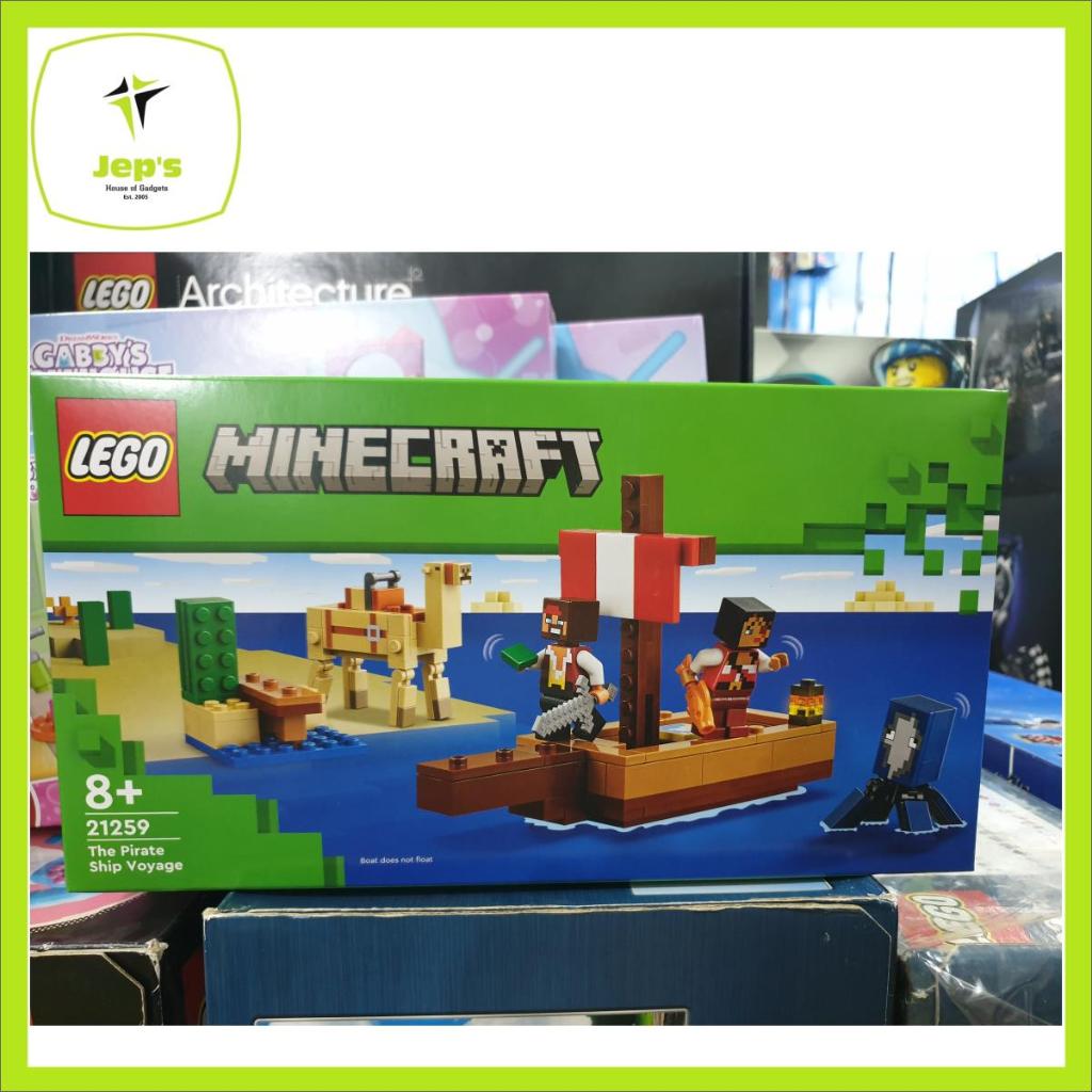 Lego Minecraft 21259 The Pirate Ship Voyage (2024) | Shopee Philippines