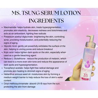MS. TSUNG Essentials 10x Whitening Serum Lotion 250ml Skin Whitening ...
