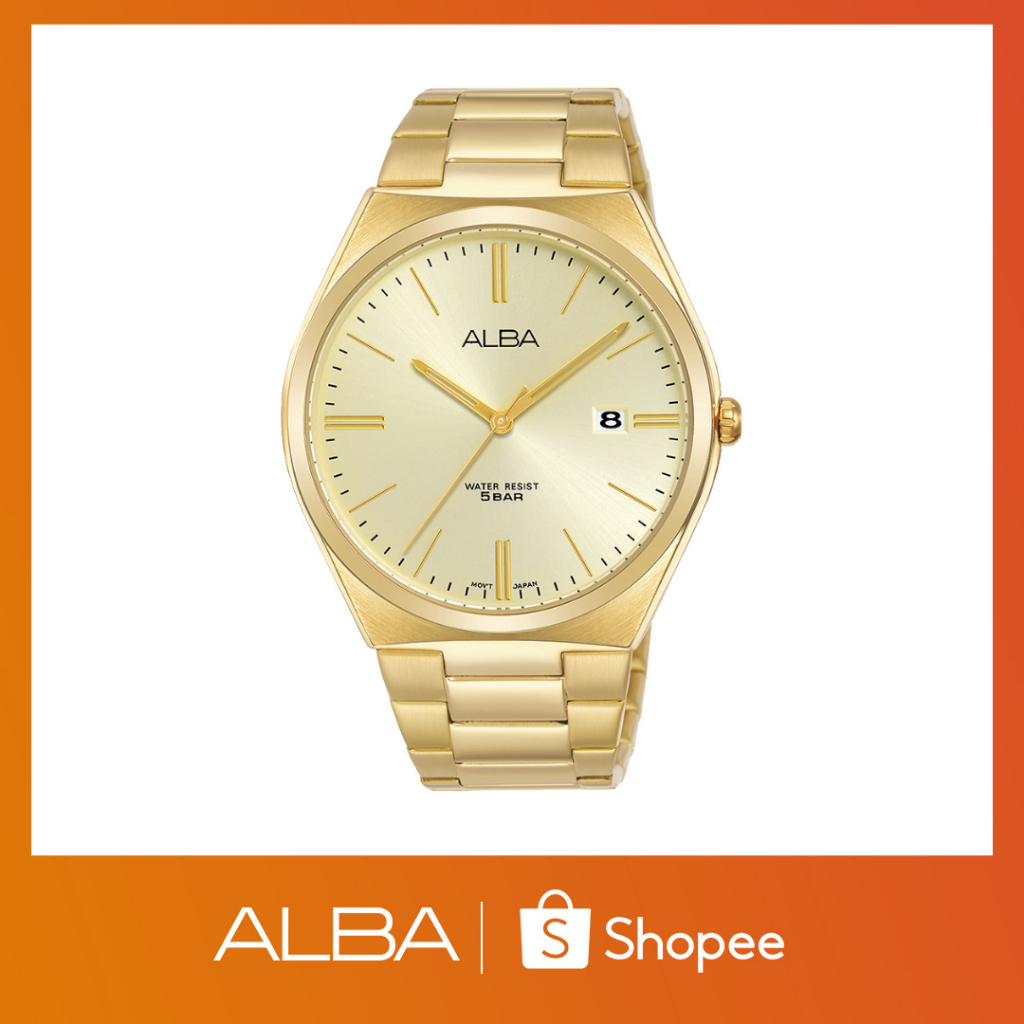 ALBA Philippines AS9H80X1 Gold Dial Stainless Steel Strap Women's ...