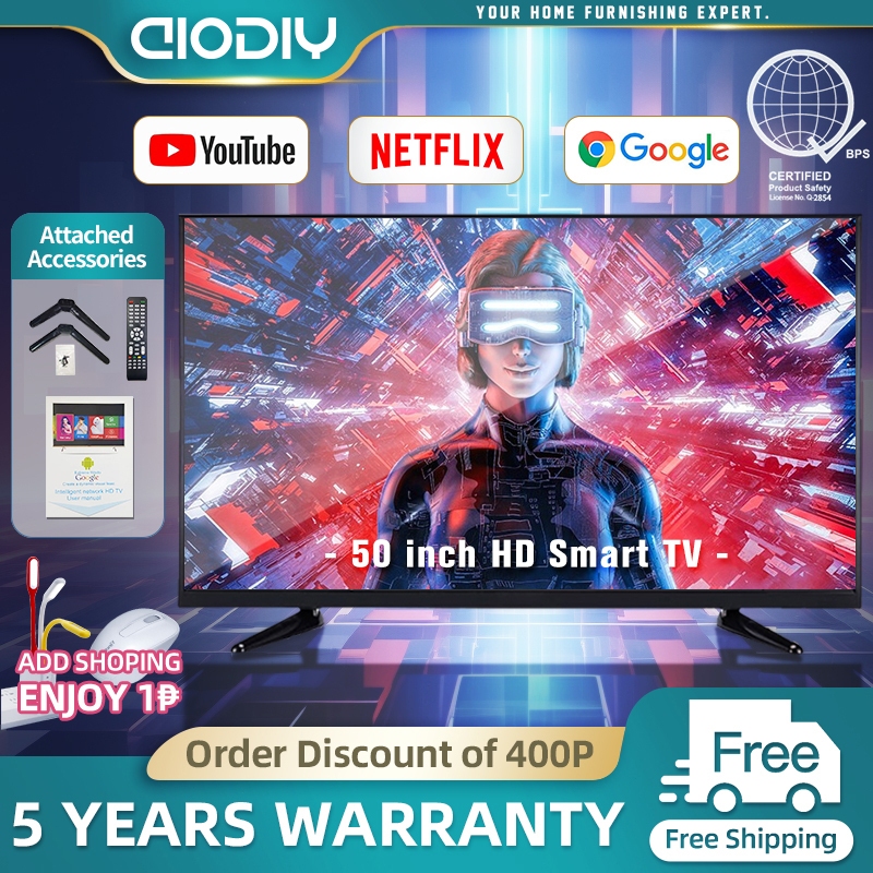 AIODIY Smart TV Ultra thin LED TV Home Meeting Large Screen | Shopee ...