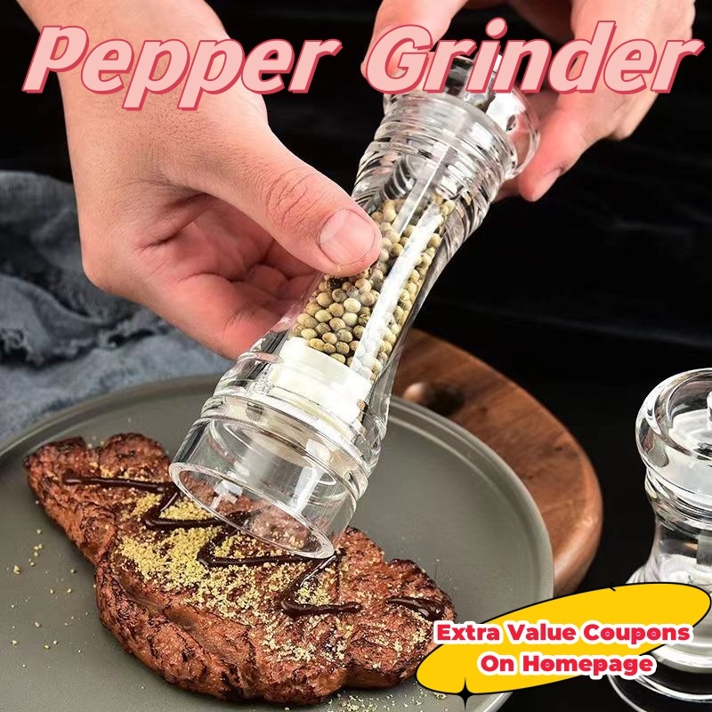 Ceramic Core Grinder Transparent Pepper Mill Manual Pepper Grinder ...