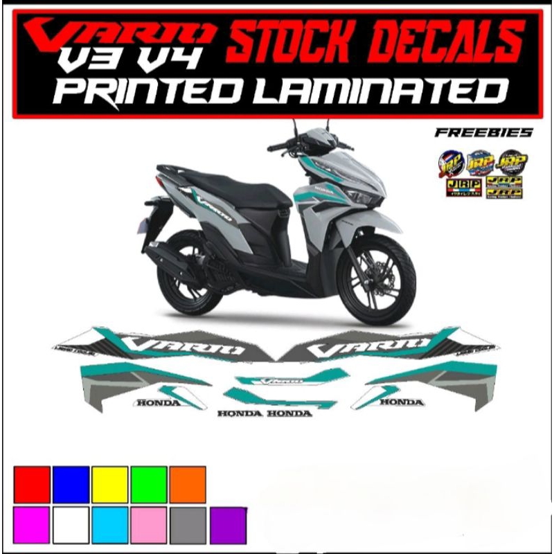 Vario V3-V4 stock decals printed laminated waterfroof sticker | Shopee ...