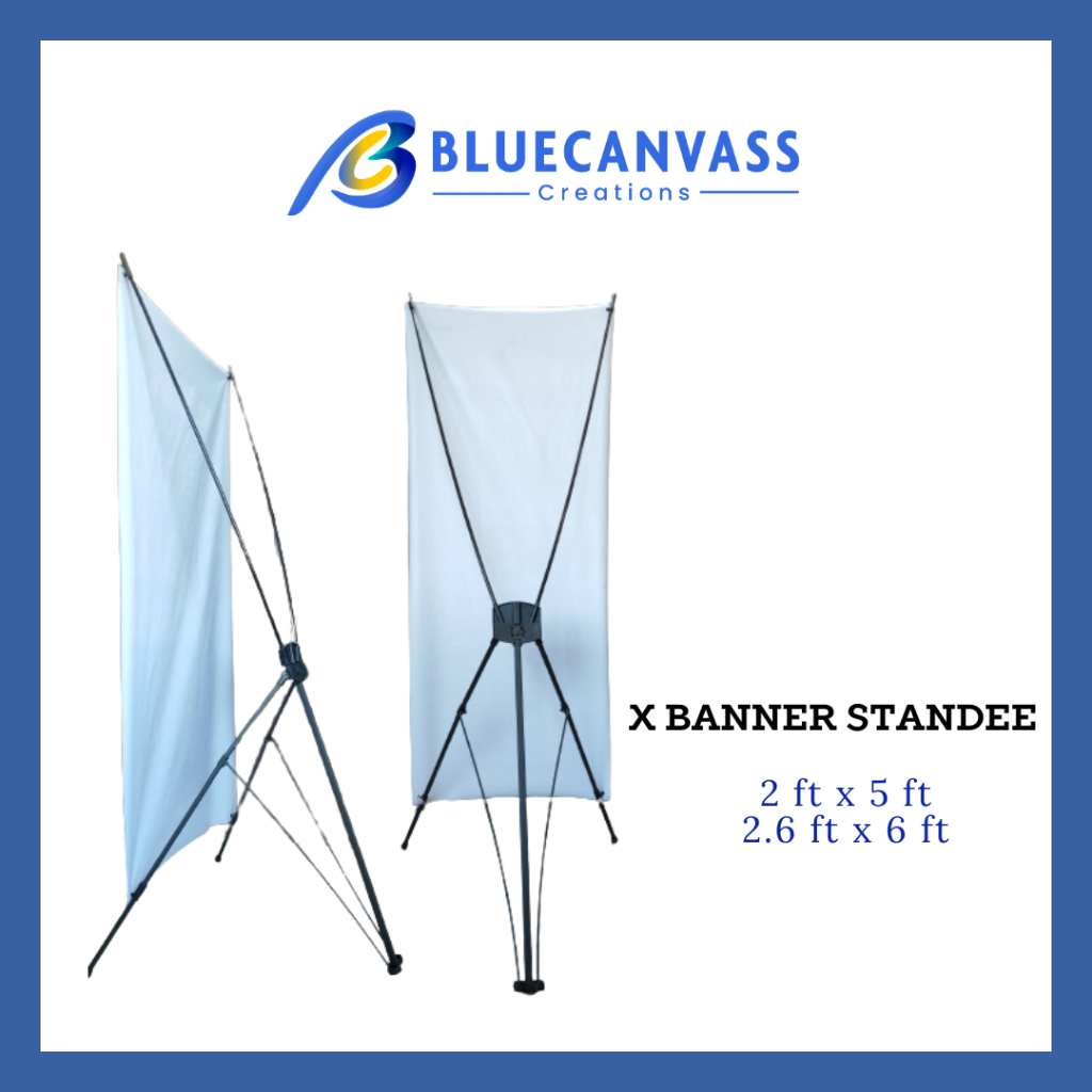 X BANNER TARPAULIN STAND | 2ft x 5ft, 2.6ft x 6ft | Shopee Philippines