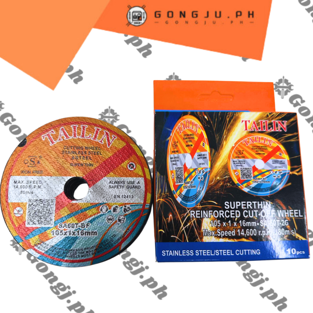 TAILIN CUTTING DISC CUTTING WHEEL DISC 4" SUPER THIN 105x1x16MM SA60T ...