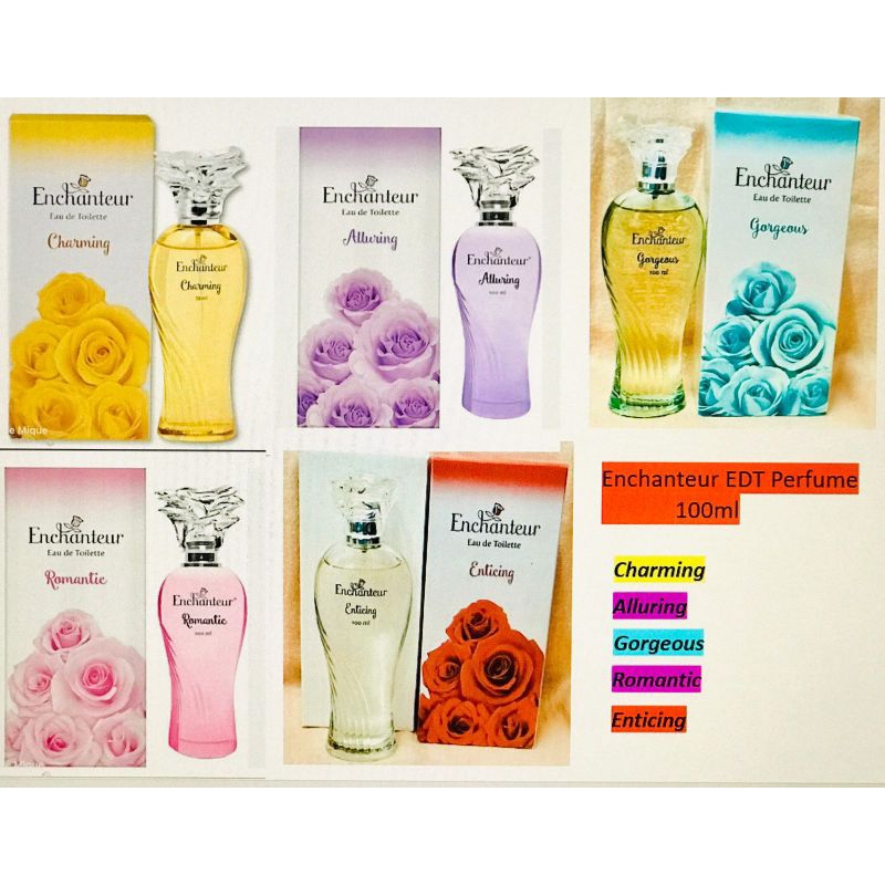 Enchanteur EDT Perfume 100ml, Authentic per pc | Shopee Philippines