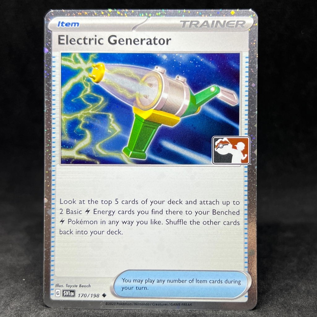 Pokemon TCG Electric Generator 170/198 Stamped Holo 2024 Play Prize ...