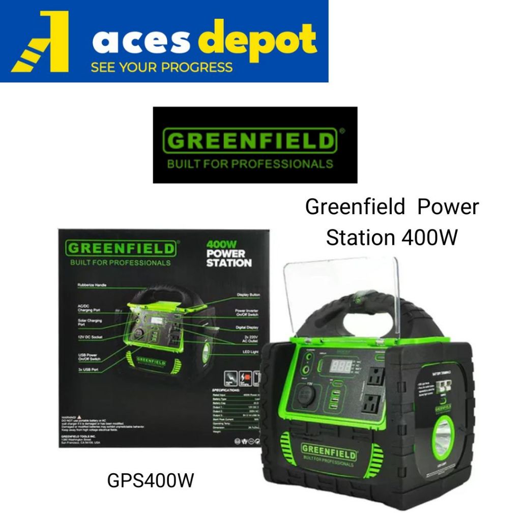 Greenfield GPS400W Power Station 400W | Shopee Philippines