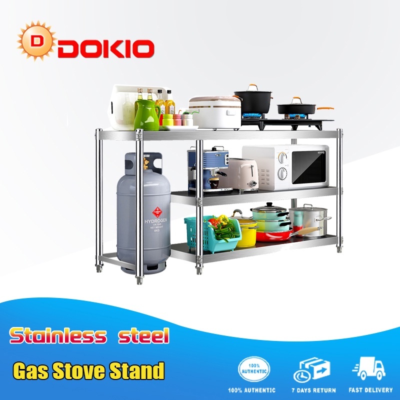 KOKIO Stainless Steel Gas Stove Stand Kitchen Rack Stand Organizer ...