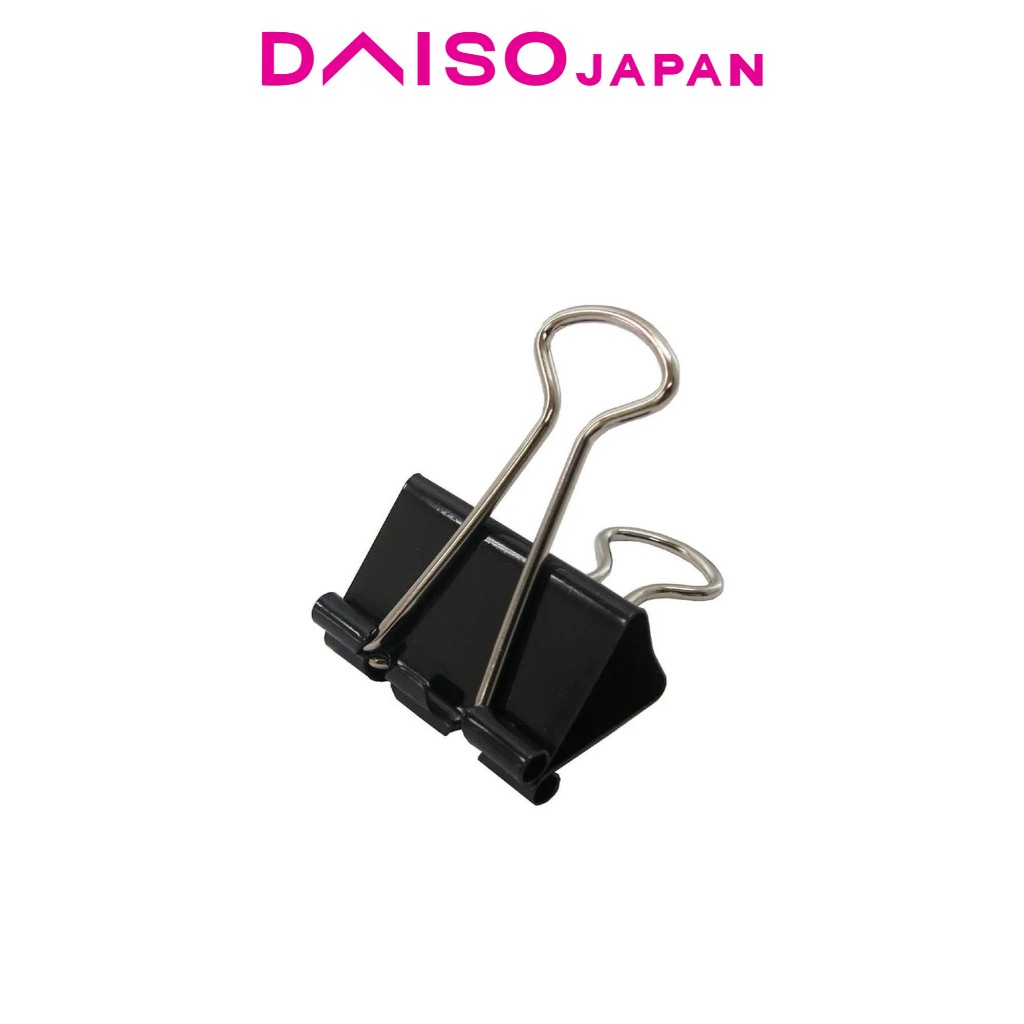 Daiso Black Foldback Binder Clips (25mm, 20 pieces) | Shopee Philippines