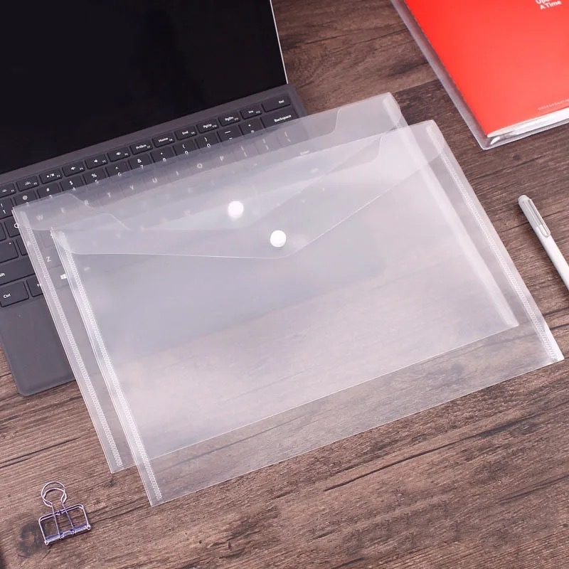 Plastic Envelopes With Snap Closure Plastic File Folder For Documents ...