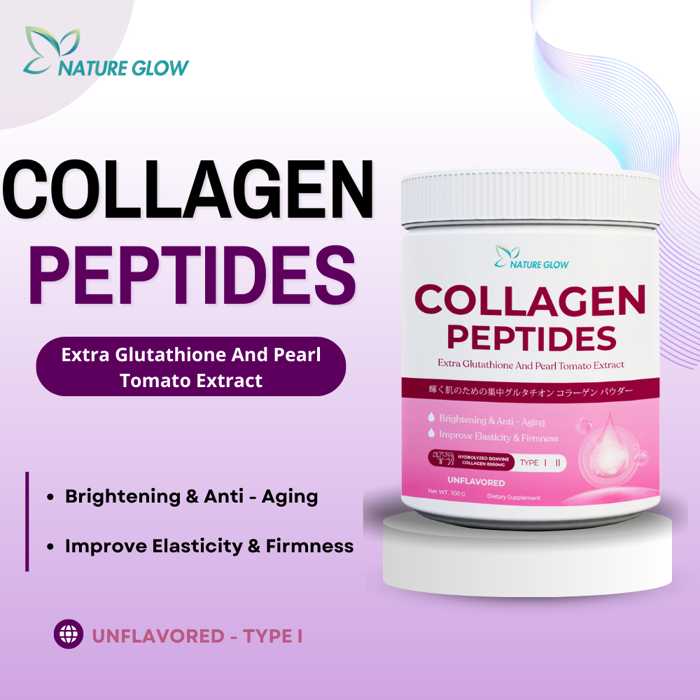 Nature Glow Glutathione Collagen Peptides Powder 100g Anti-Aging ...
