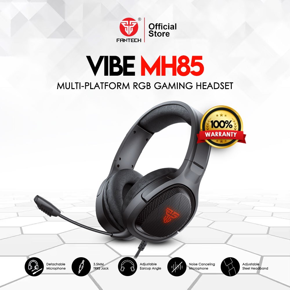 Fantech MH85 Vibe Multi Platform Compatibility Gaming Headset Noise ...