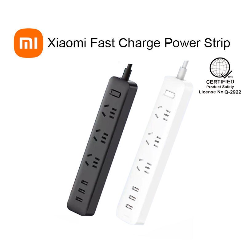 Xiaomi Mijia Power Strip 3 USB Ports 5V2A Smart Fast Charging Standard ...