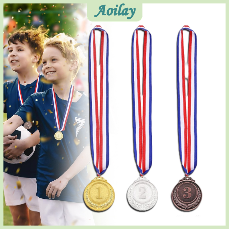 3PCS/Set Children Medals Gold Silver Bronze Award Medals Kids ...