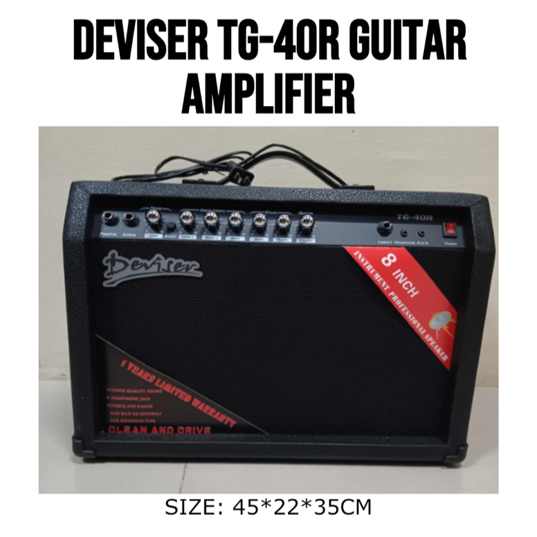 Portable Deviser TG-40R Guitar Amplifier( 40 watts) | Shopee Philippines