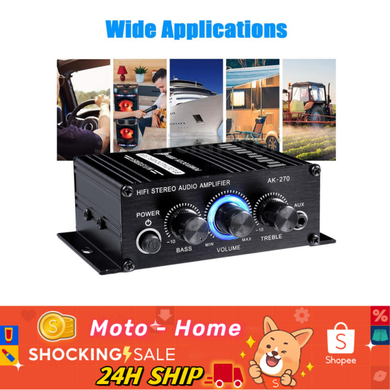 【24H SHIP】400w Mini Audio Amplifier Home Amplifier Bluetooth-free Auto ...