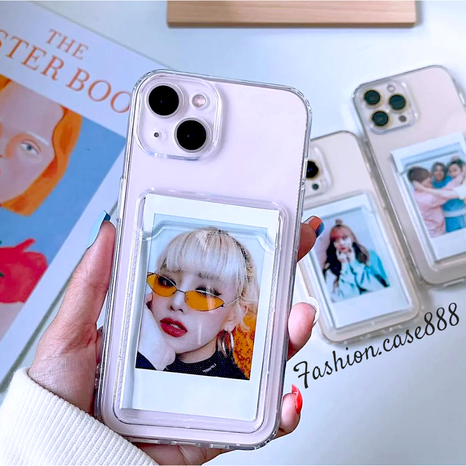 Clear with Built in Card Slot for note 30 vip smart 6 plus 7 hd 8 hot ...