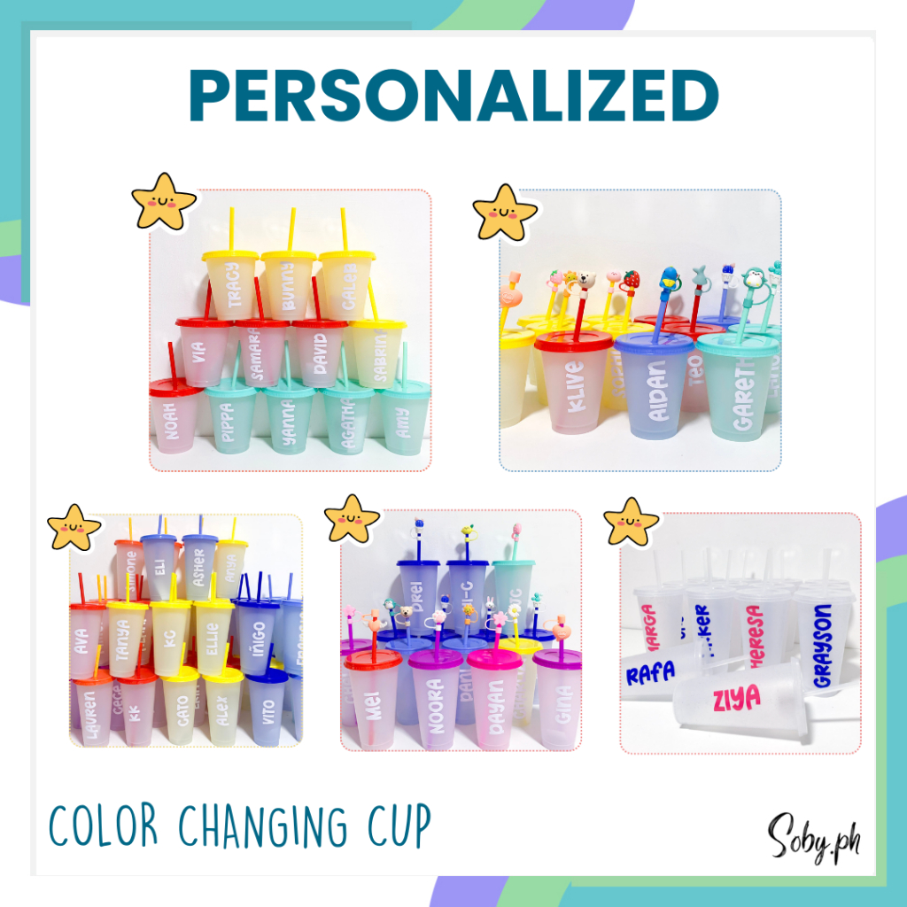 SOBY PH - Personalized 16/24oz Color Changing Cup Giveaway Gift Set ...