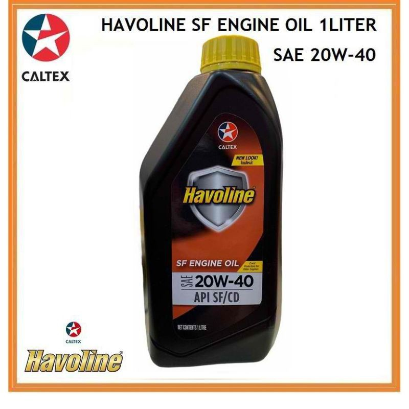 CALTEX HAVOLINE SAE 20W-40 SF ENGINE OIL (1Liter) | Shopee Philippines