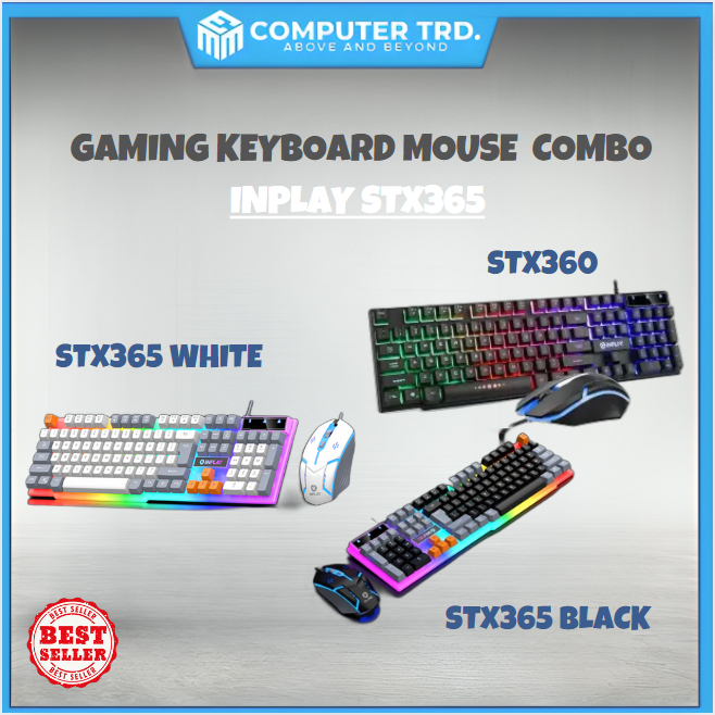 INPLAY STX360/STX365 suspended Rainbow Backlight Gaming Keyboard and ...