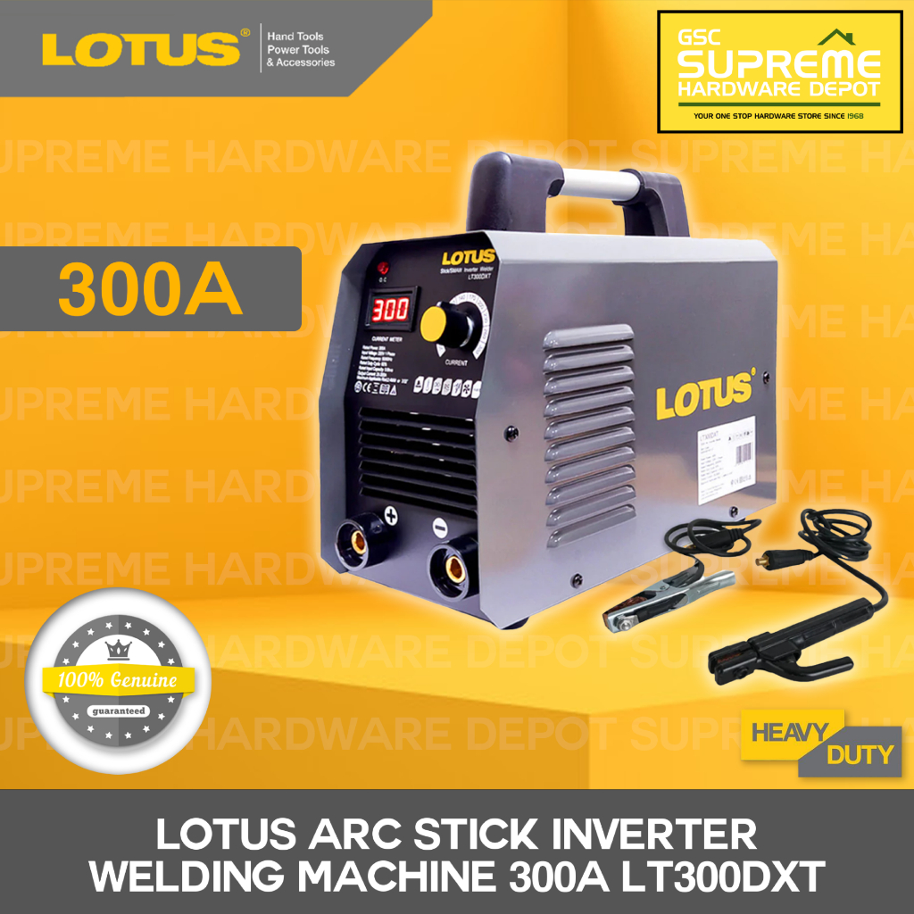 Lotus Arc Stick Inverter Welding Machine 300A LT300DXT | Shopee Philippines