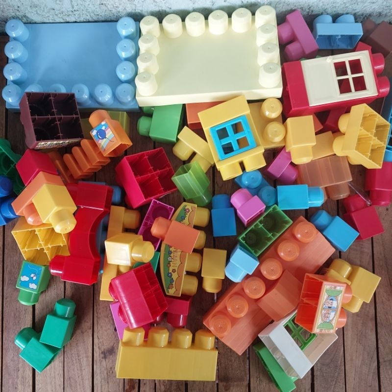 Anpanman Mega Blocks ( Preloved) From Japan 70 pcs. | Shopee Philippines