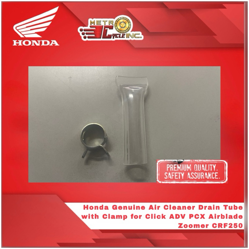 Honda Genuine Air Cleaner Drain Tube with Clamp for Click ADV PCX ...