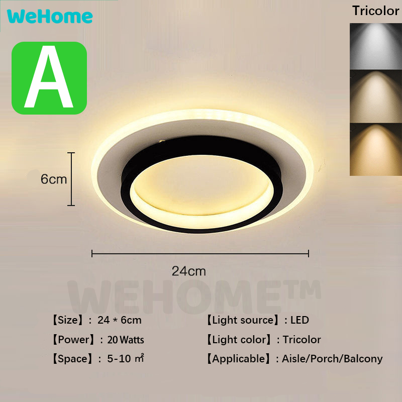 WeHome LED Ceiling Light 3 Color Modern Center Light Tri color Living ...